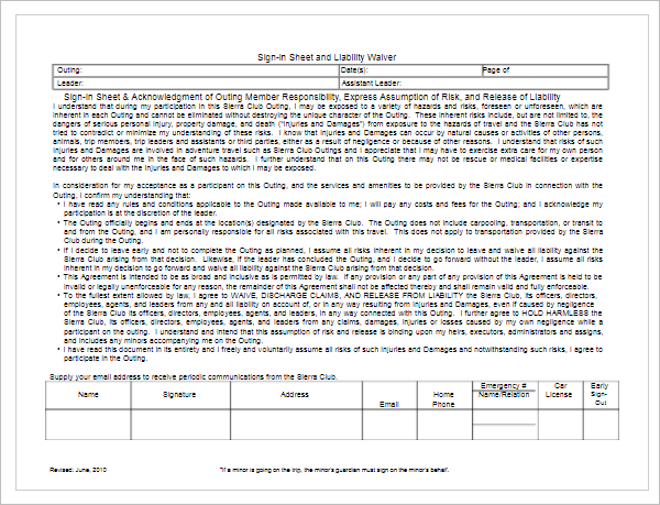 67+ Sign In Sheet Templates Free PDF, Excel Documents