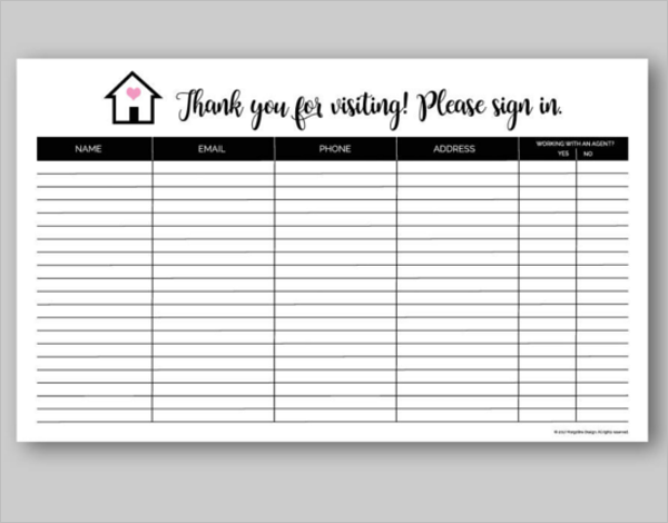 67+ Sign In Sheet Templates Free PDF, Excel Documents