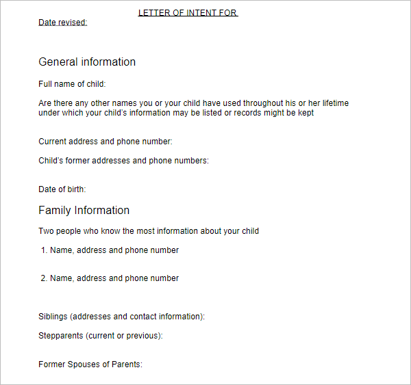 33+ Letter of Intent Templates Free Word Sample Documents