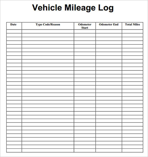 44+ Mileage Log Templates Free Word, Excel, PDF Format