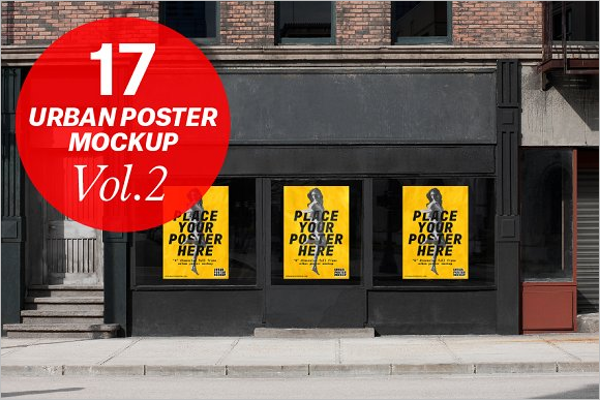 30+ Wall Poster Mockups Free & Premium PSD Templates