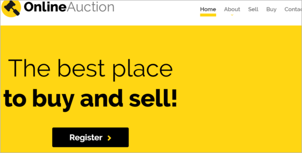 8+ Auction Website Templates Free Responsive Themes