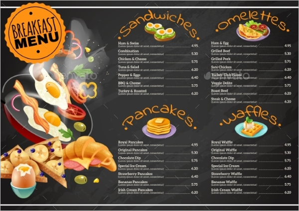 30+ Breakfast Menu Templates Free Sample Menu Card Ideas