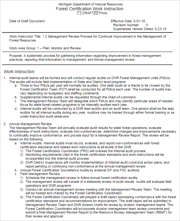 20+ Free Work Instruction Templates Word, Excel, PDF Samples