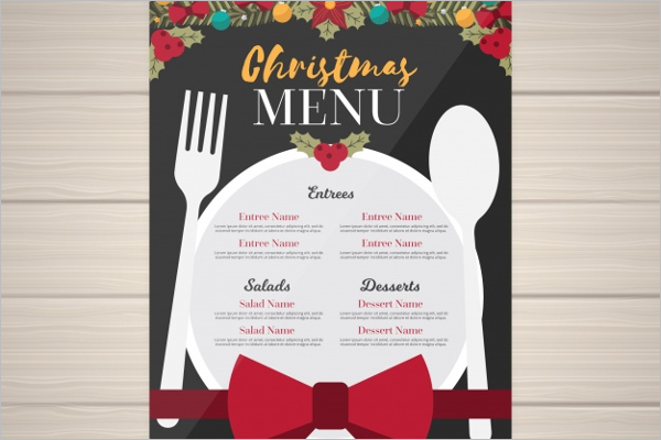 20+ Holiday Menu Templates Free Word, PSD Menu Designs