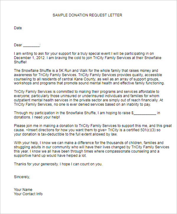 30+ Donation Letter Templates Free Word, PDF Samples