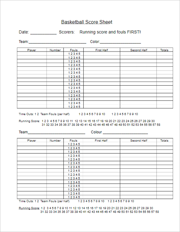 65+ Scoreboard Templates Free PSD, Word, Excel, PPT Formats