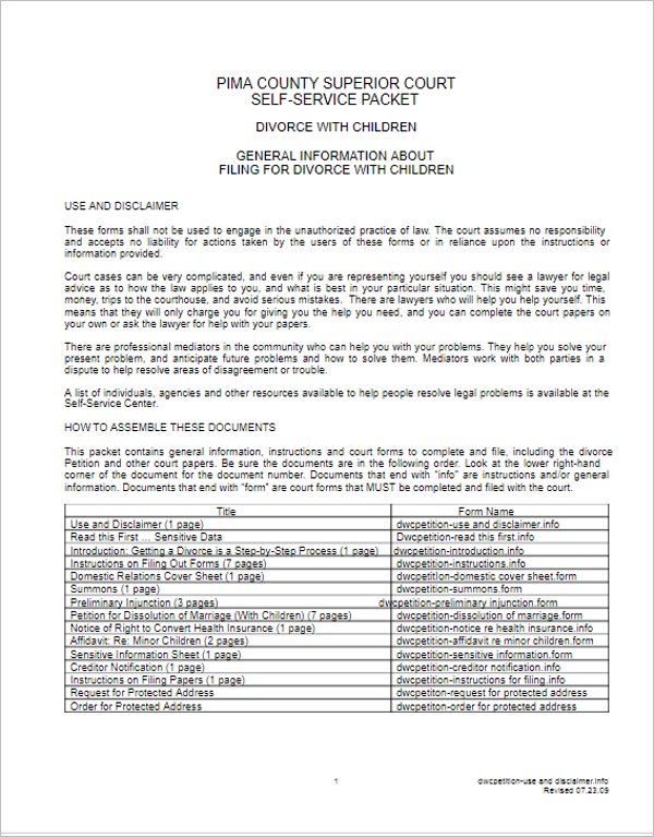 107+ Free Divorce Papers Templates PDF, Samples, Examples