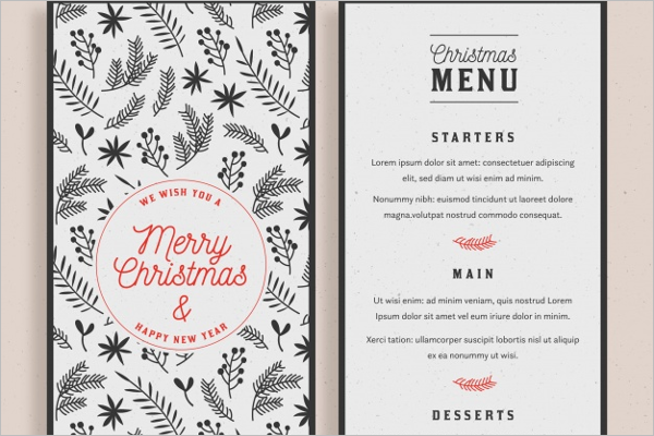 20+ Holiday Menu Templates Free Word, PSD Menu Designs
