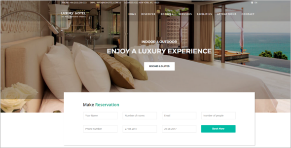 40+ Best Hotel Website Templates Free & Premium Themes