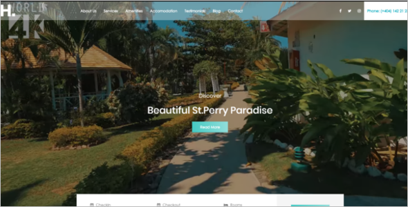 40+ Best Hotel Website Templates Free & Premium Themes