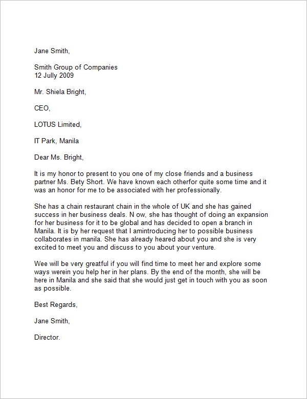 41+ Introduction Letter Templates Free Samples, Examples