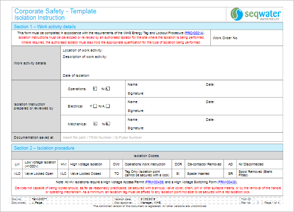 20+ Free Work Instruction Templates Word, Excel, PDF Samples