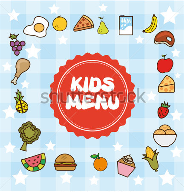 25+ Kids Menu Templates Free Design Ideas | Creativetemplate
