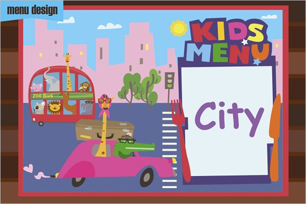 25+ Kids Menu Templates Free Design Ideas | Creativetemplate
