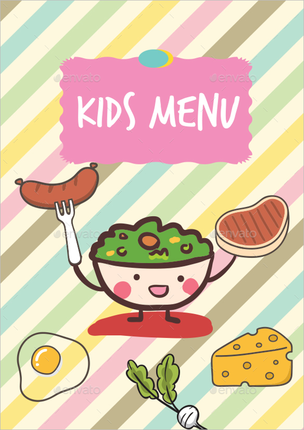 25+ Kids Menu Templates Free Design Ideas | Creativetemplate