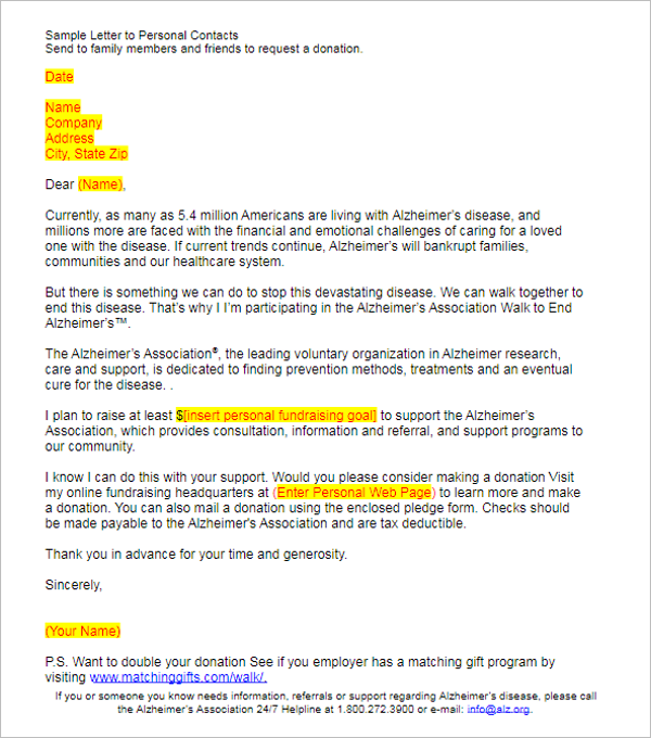 30+ Donation Letter Templates Free Word, PDF Samples