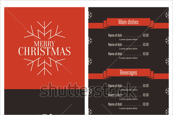 20+ Holiday Menu Templates Free Word, PSD Menu Designs