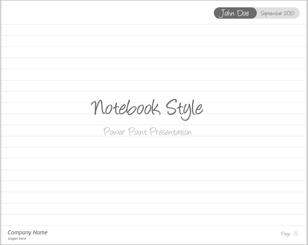 Notebook Templates Free Word, Printable, PDF Format