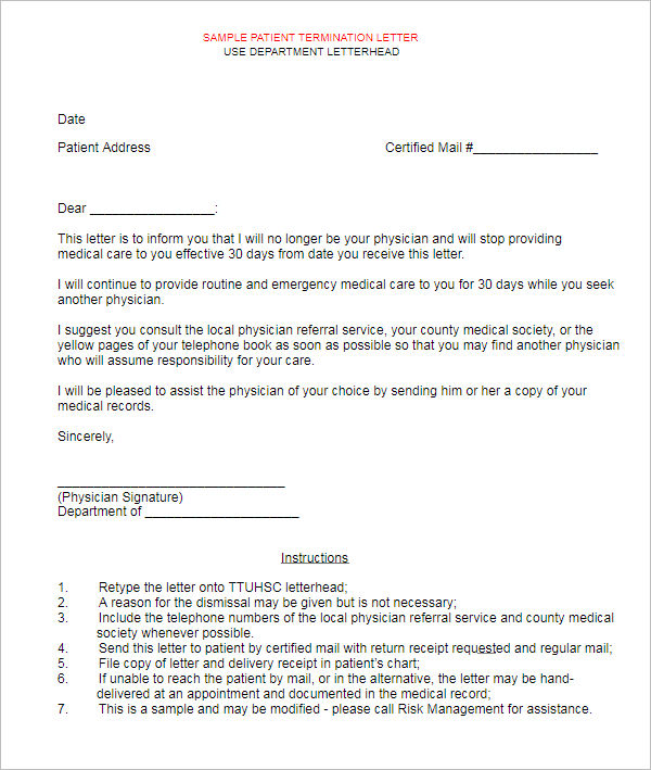 30+ Termination Letter Templates Free Word, Samples, Examples Formats