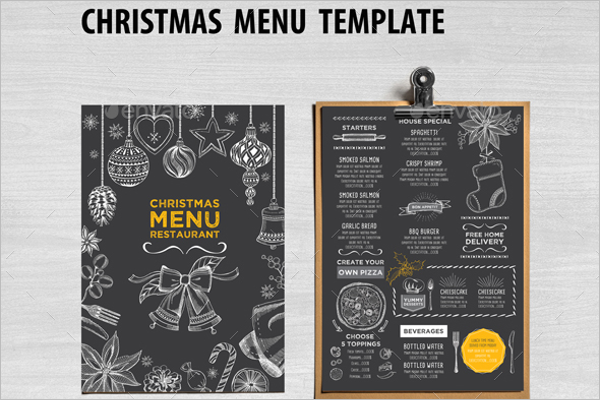20+ Holiday Menu Templates Free Word, PSD Menu Designs