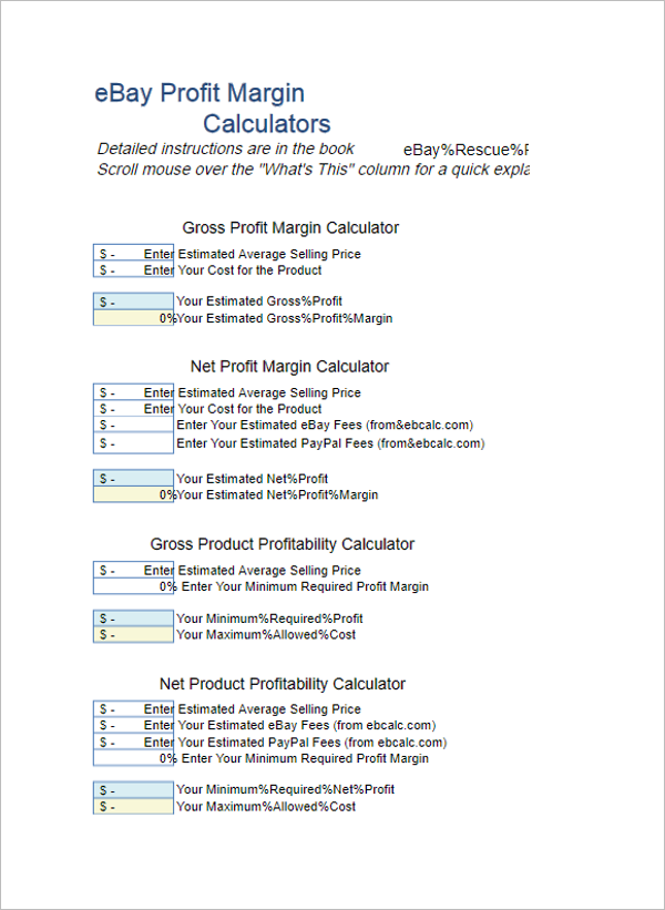 Profit & Loss Statement Templates Free Word, Excel, PDF Formats