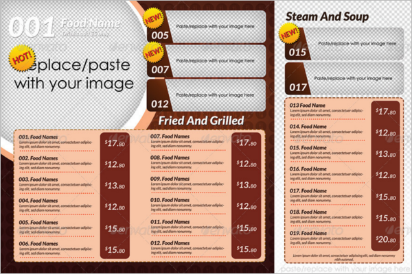 20+ Take Out Menu Templates Free Word, Designs, Samples