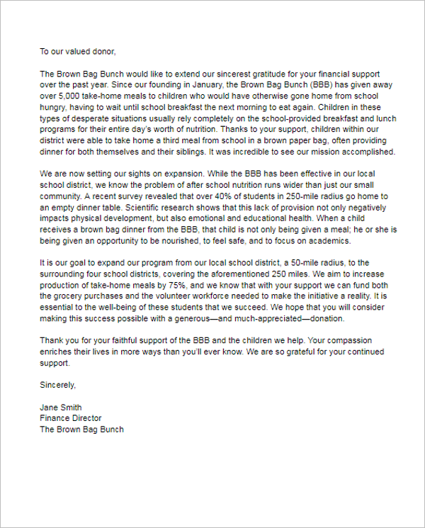 30+ Donation Letter Templates Free Word, PDF Samples