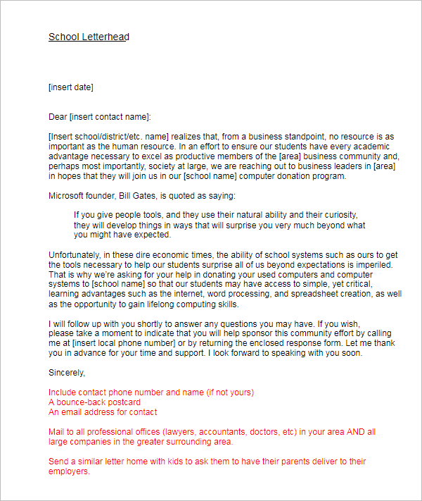 30+ Donation Letter Templates Free Word, PDF Samples