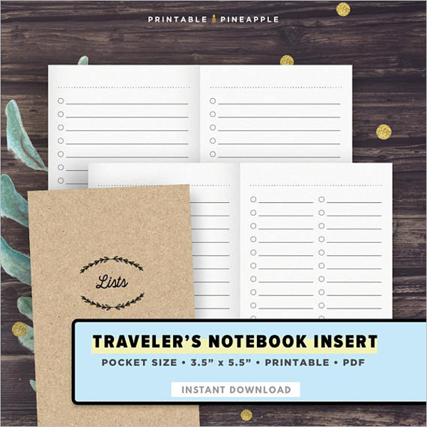 Notebook Templates Free Word, Printable, PDF Format