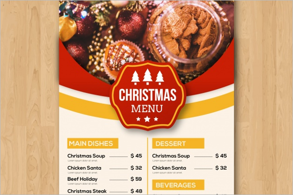 20+ Holiday Menu Templates Free Word, PSD Menu Designs