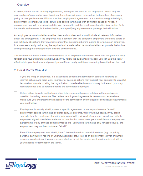 30+ Termination Letter Templates Free Word, Samples, Examples Formats