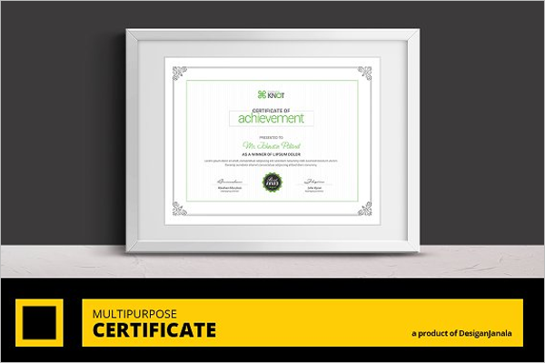 25+ Sample Academic Certificate Templates Free Word Formats