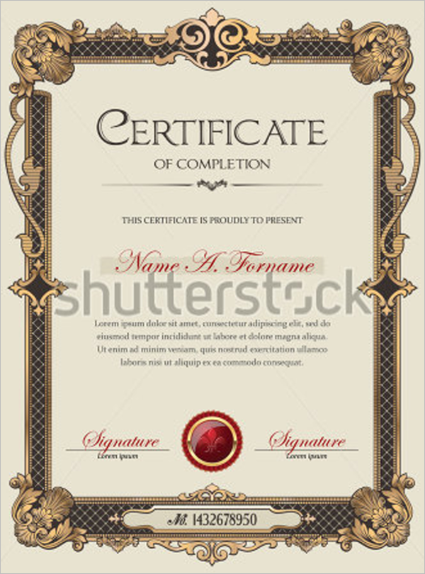 25+ Sample Academic Certificate Templates Free Word Formats
