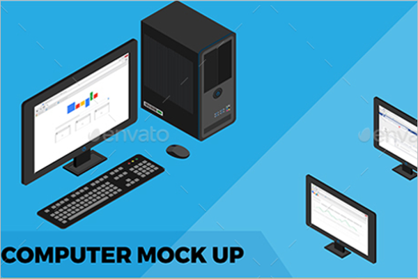 53+ Computer Mockup PSD Templates Free Mockups Designs