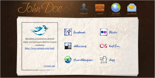 46+ Best Personal Website Templates Free Themes | Creativetemplate
