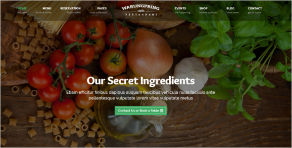41+ Best Restaurant Website Templates Free Website Themes