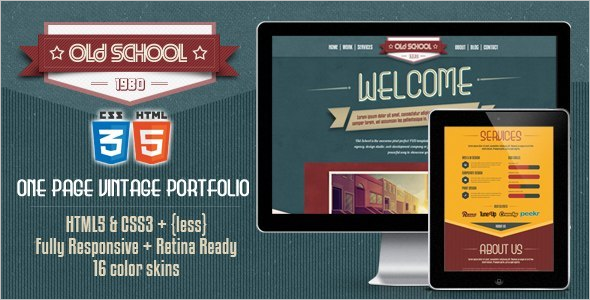 20+ Vintage Website Templates Free PSD Designs | Creativetemplate