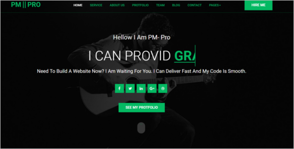 40+ Responsive Portfolio Website Templates Free Themes