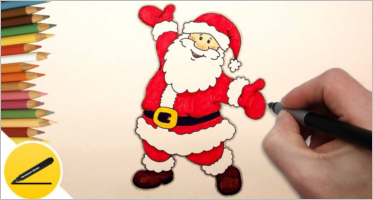 37+ Free Santa Claus Drawing Templates Printable Designs