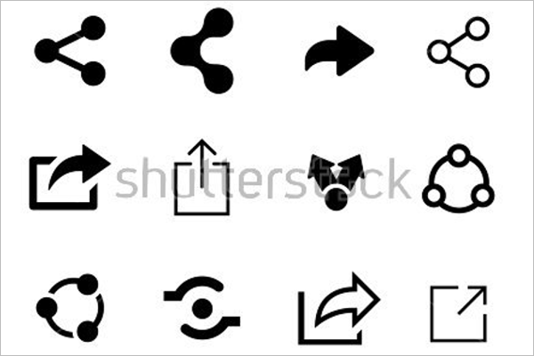 30+ Best Share Icons Vector Templates Free Design Templates