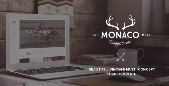 20+ Vintage Website Templates Free PSD Designs | Creativetemplate
