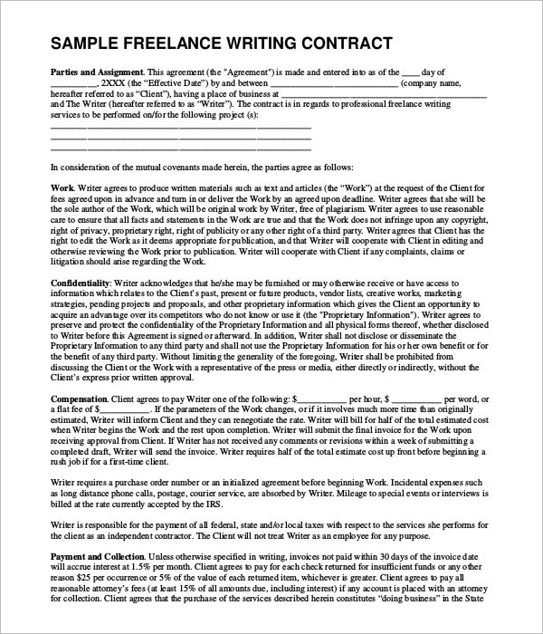 15+ Free Freelance Contract Templates PDF, Format Samples