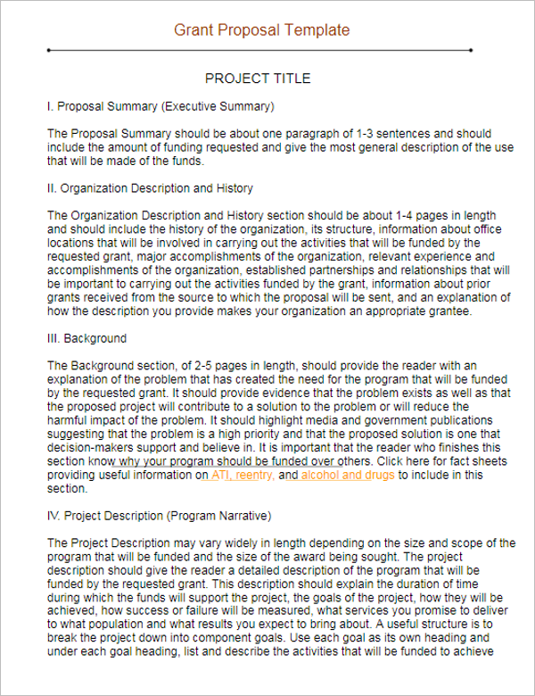 46+ Free Grant Proposal Templates Word, PDF,Samples Formats