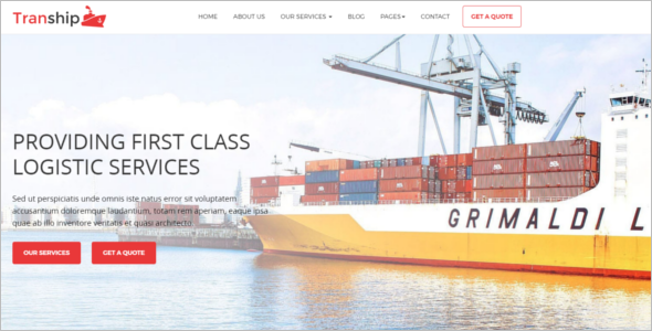 28+ Best Logistics HTML5 Templates Free Website Themes
