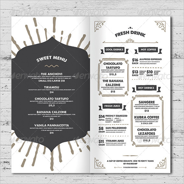 68+ Menu Card Templates Free PSD, Word, Illustrator Designs