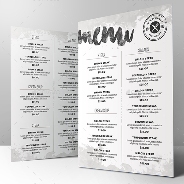 68+ Menu Card Templates Free PSD, Word, Illustrator Designs