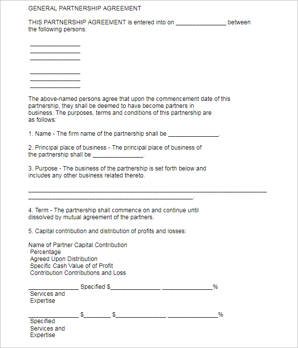 21+ Free Partnership Agreement Templates Word, PDF, Format Samples