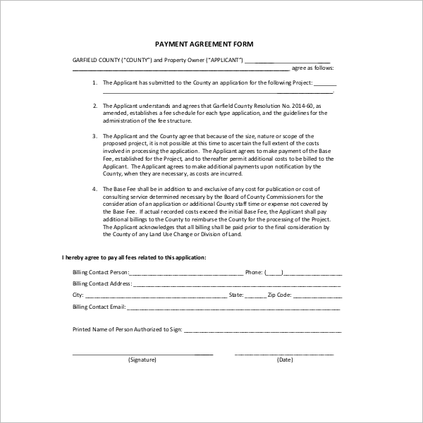 21+ Free Payment Agreement Templates PDF, Word, Doc Formats