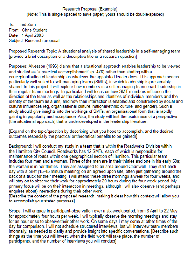 27+ Research Proposal Templates Free Word, PDF Format Examples